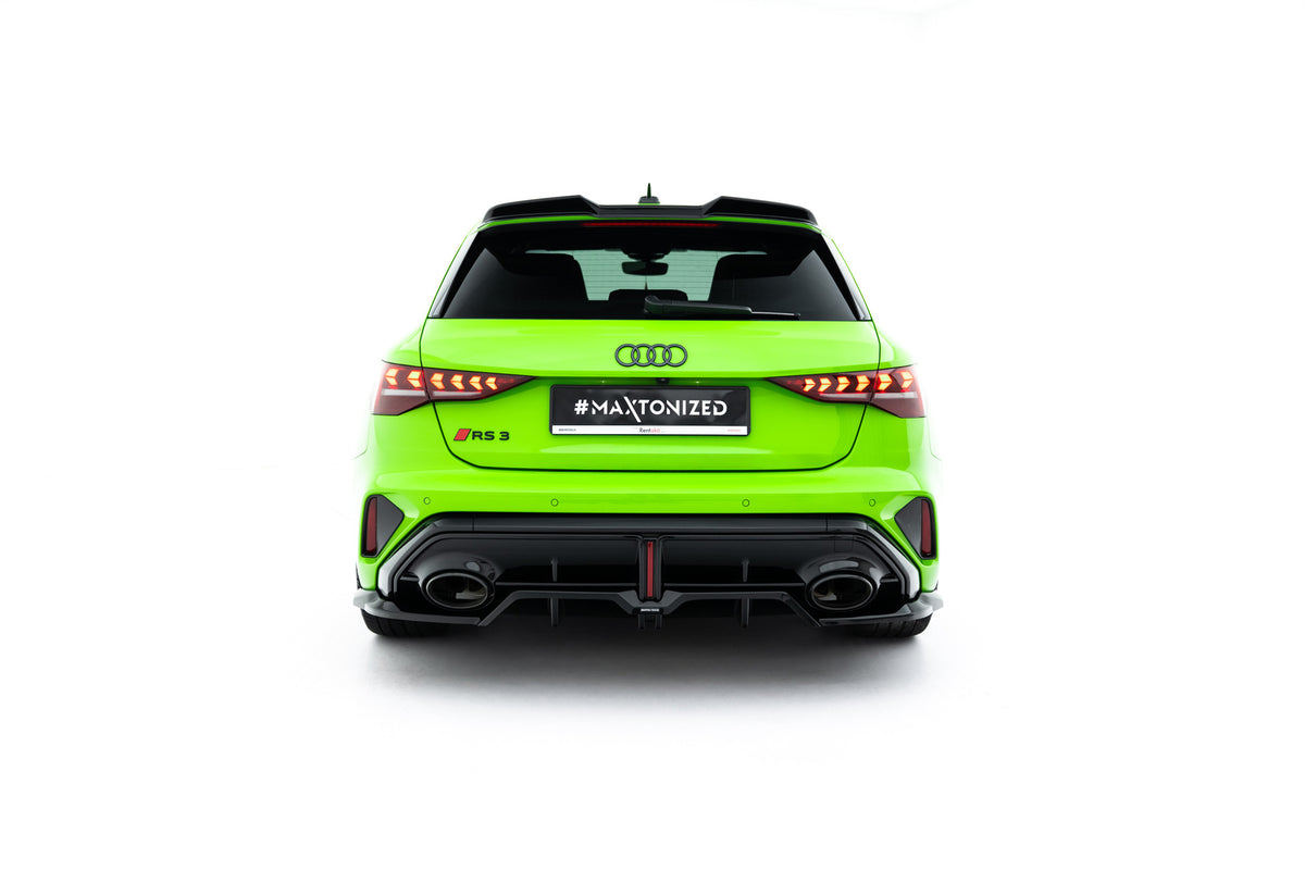 Maxton Design - Rear Splitter (with Vertical Bars) V.2 Audi RS3 ...