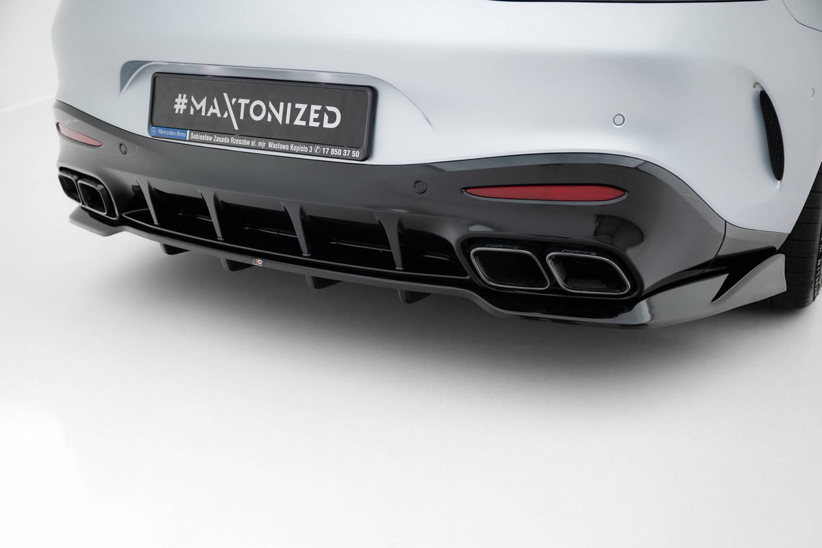 Maxton Design - Rear Splitter (with Vertical Bars) V.2 Mercedes Benz ...