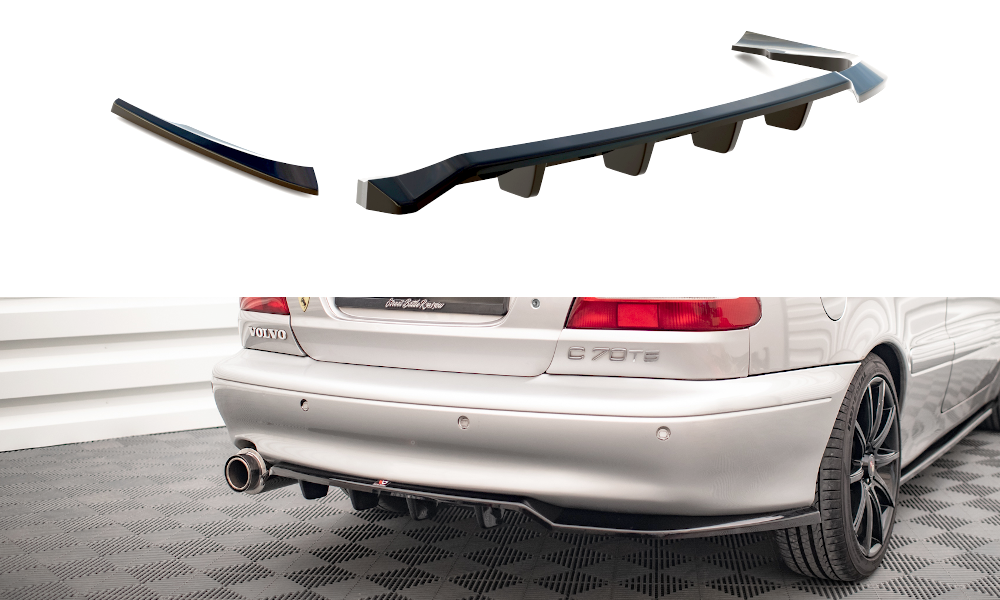 Maxton Design - Rear Splitter (with Vertical Bars) Volvo C70 MK1 ...