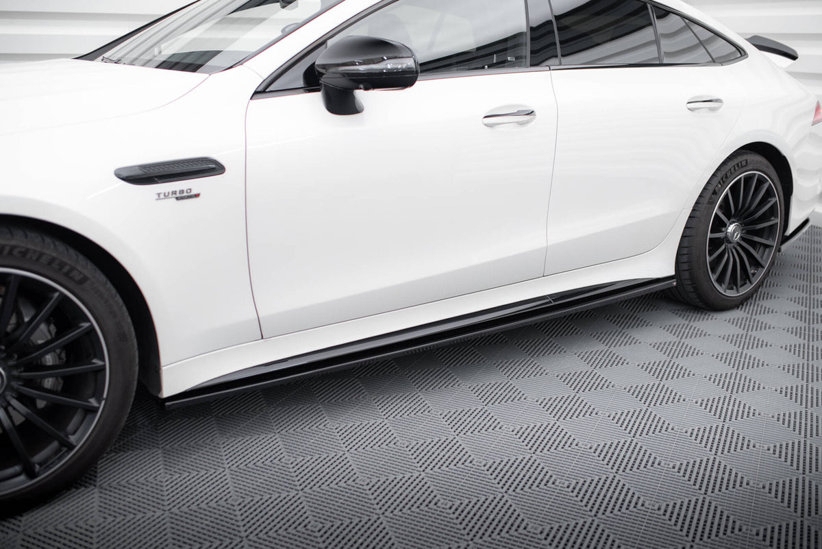 Maxton Design - Side Skirts Diffusers Mercedes Benz AMG GT 43 4-Door ...