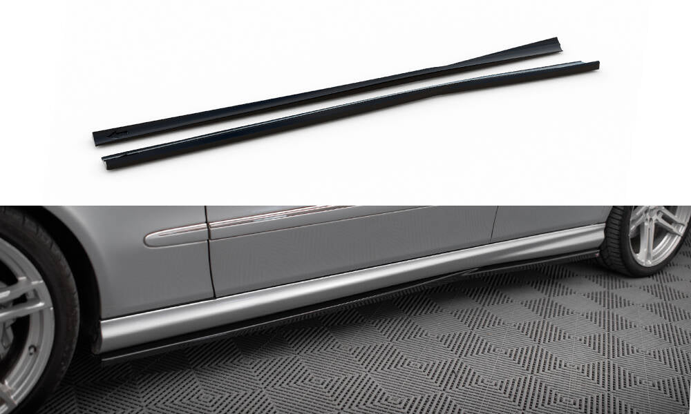 Maxton Design - Side Skirts Diffusers Mercedes Benz E55 AMG W211 ...