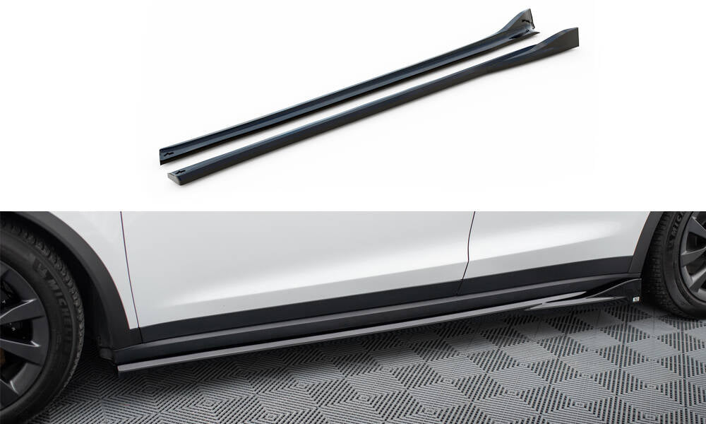 Maxton Design - Side Skirts Diffusers Tesla Model X MK1 (Facelift ...