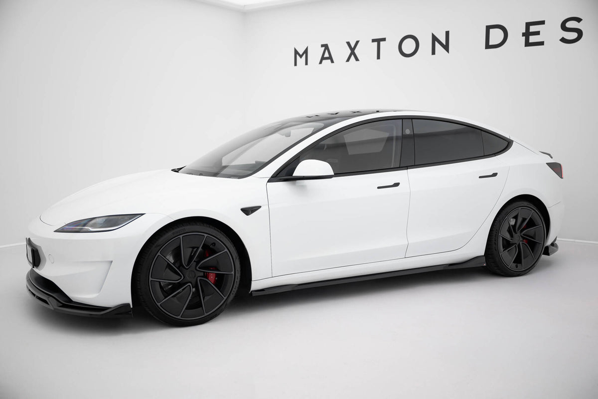 Maxton Design - Side Skirts Diffusers V.1 Tesla Model 3 Performance MK1 ...