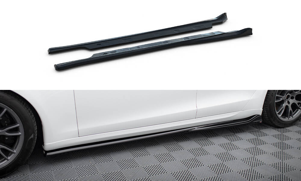 Maxton Design - Side Skirts Diffusers V.1 Tesla Model S Plaid MK1 ...