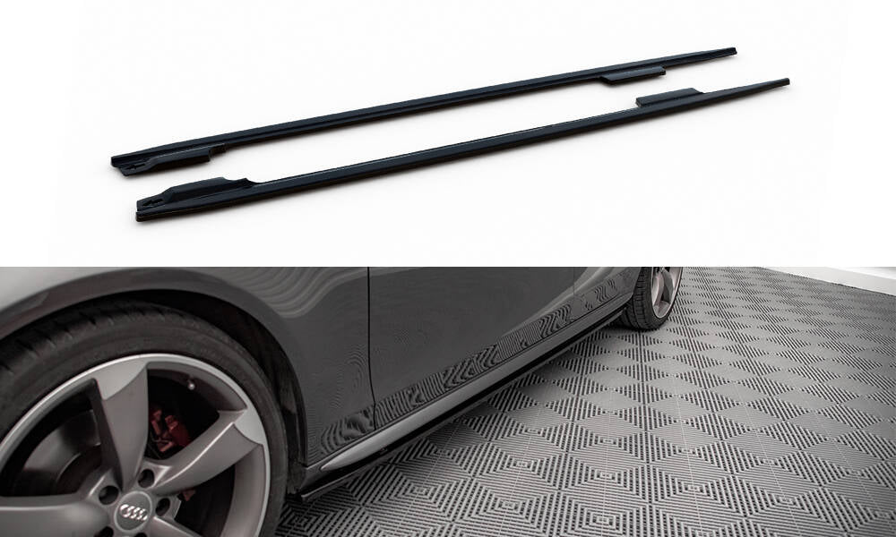 Maxton Design - Side Skirts Diffusers V.2 Audi A4 / A4 S-Line / S4 B8 ...