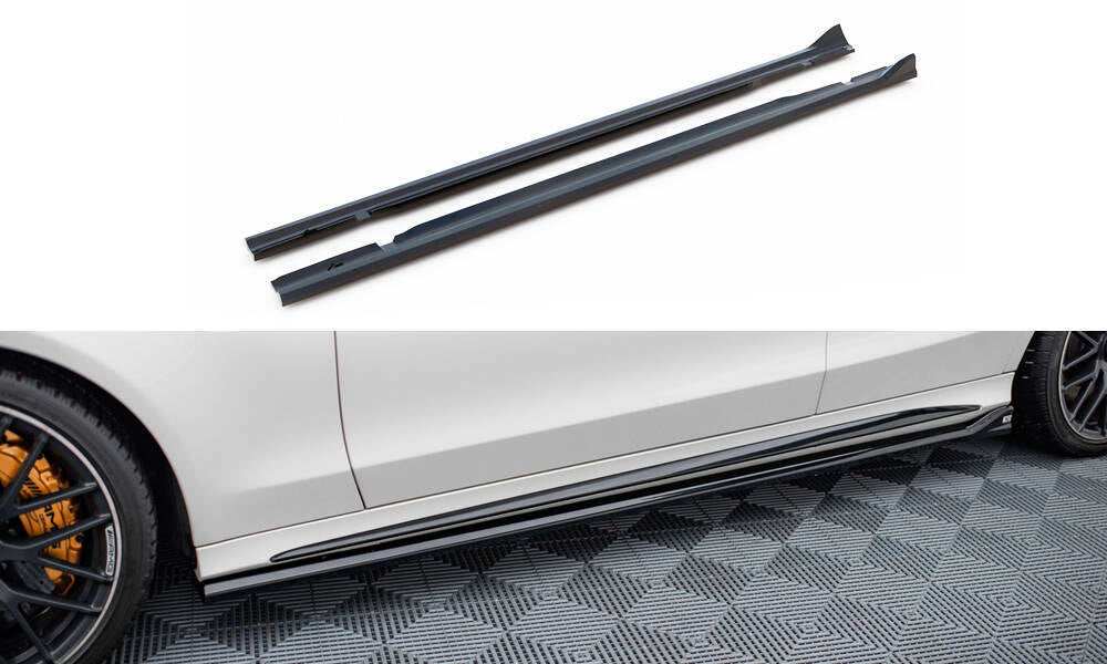 Maxton Design - Side Skirts Diffusers V.2 Mercedes Benz C63 AMG Sedan ...