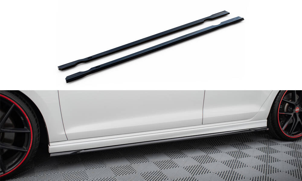 Maxton Design - Side Skirts Diffusers V.4 Volkswagen Golf R / R-Line ...