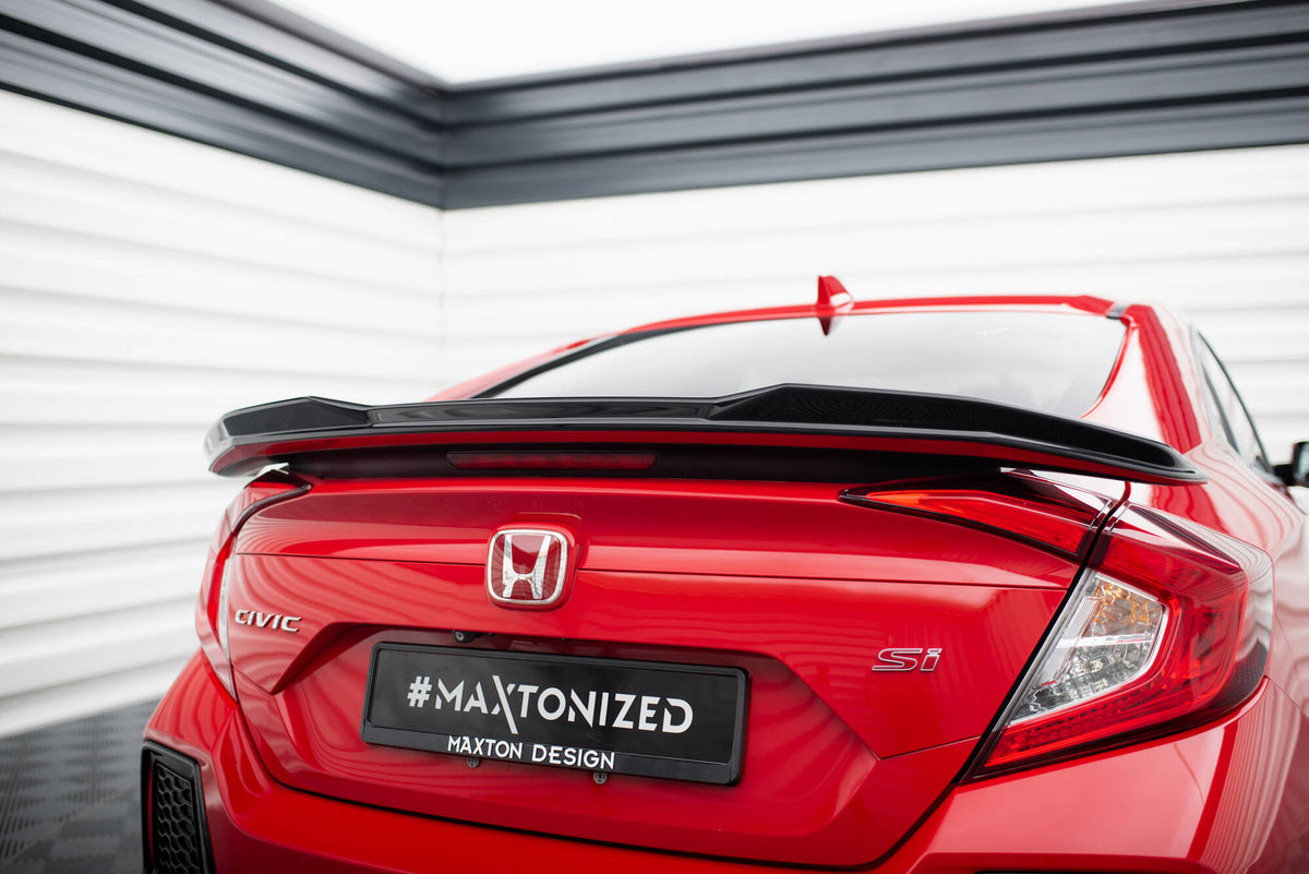 Maxton Design - Central Rear Splitter (with Vertical Bars) Honda Civic ...