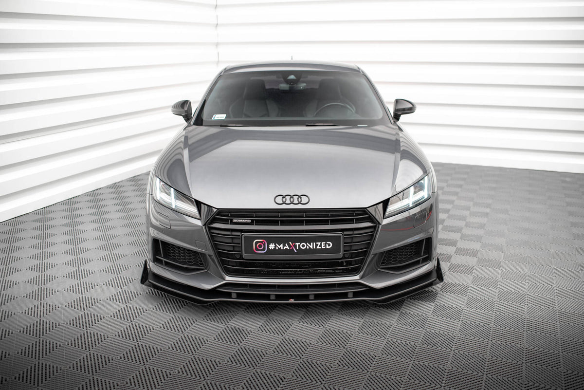 Maxton Design - Street Pro Front Splitter + Flaps Audi TT S-Line / TTS ...
