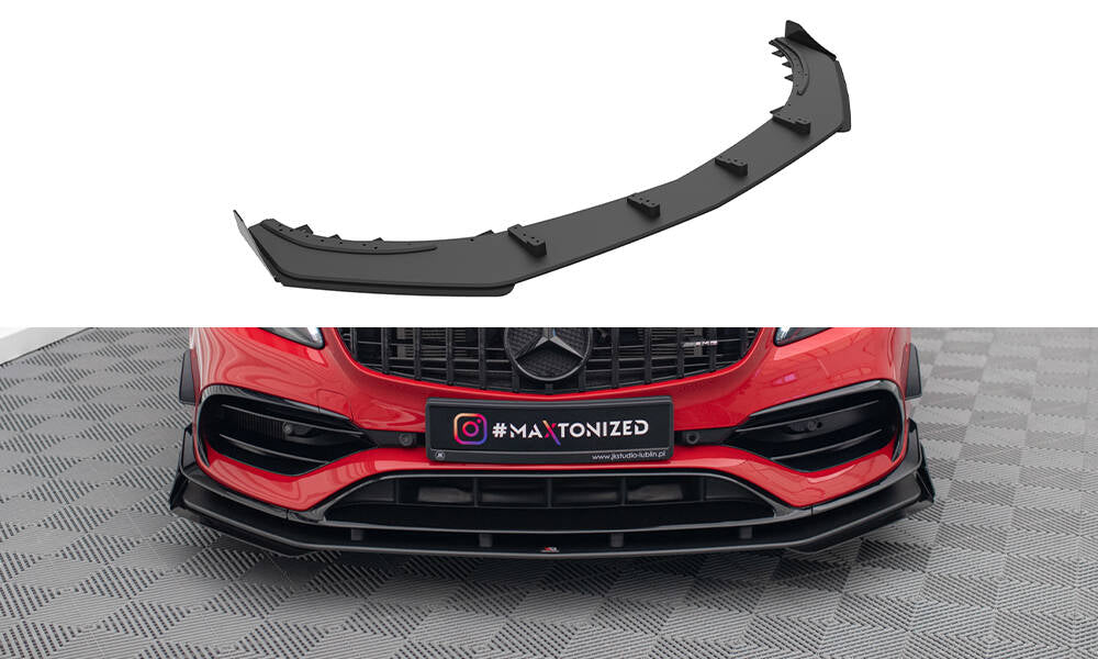 Maxton Design - Street Pro Front Splitter + Flaps Mercedes Benz A45 AMG ...