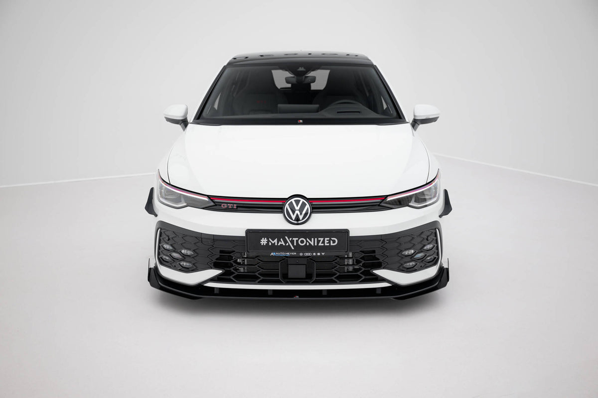 Maxton Design - Street Pro Front Splitter + Flaps Volkswagen Golf GTI ...