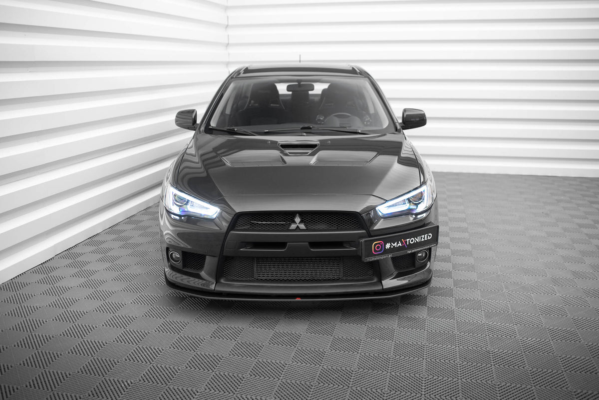 Maxton Design - Street Pro Front Splitter Mitsubishi Lancer EVO X ...