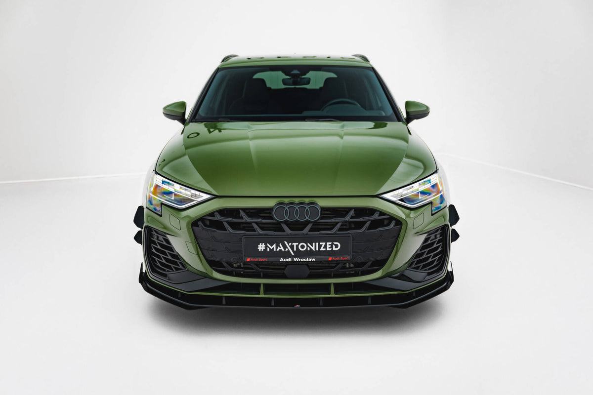 Maxton Design - Street Pro Front Splitter V.1 + Flaps Audi S3 Sportback ...