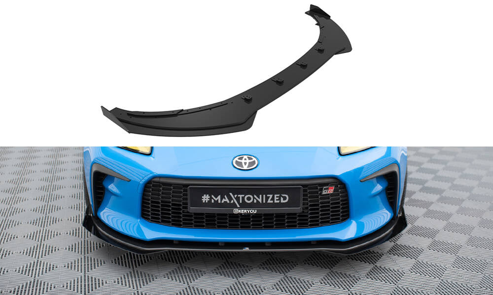 Maxton Design - Street Pro Front Splitter V.1 + Flaps Toyota GR86 MK1 ...