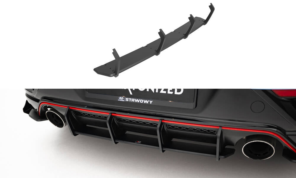 Maxton Design - Street Pro Rear Diffuser Hyundai Veloster N MK2 | Royal ...