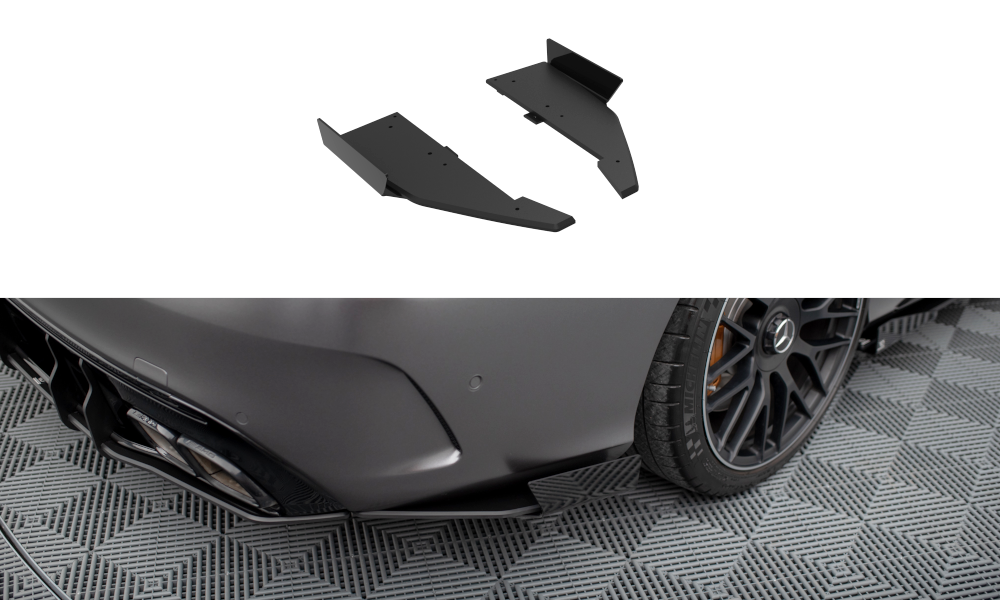 Maxton Design - Street Pro Rear Side Splitters + Flaps Mercedes Benz ...