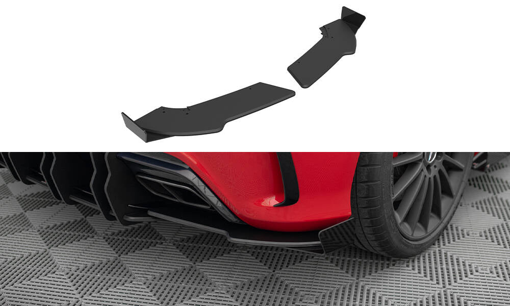 Maxton Design - Street Pro Rear Side Splitters + Flaps Mercedes Benz ...