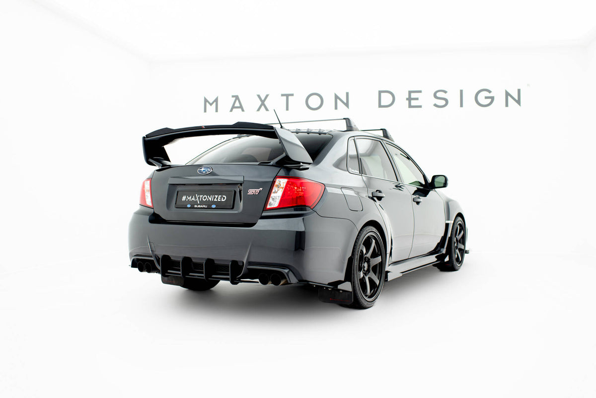 Maxton Design - Street Pro Rear Side Splitters + Flaps Subaru Impreza ...