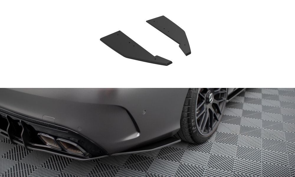 Maxton Design - Street Pro Rear Side Splitters Mercedes Benz C63 AMG ...