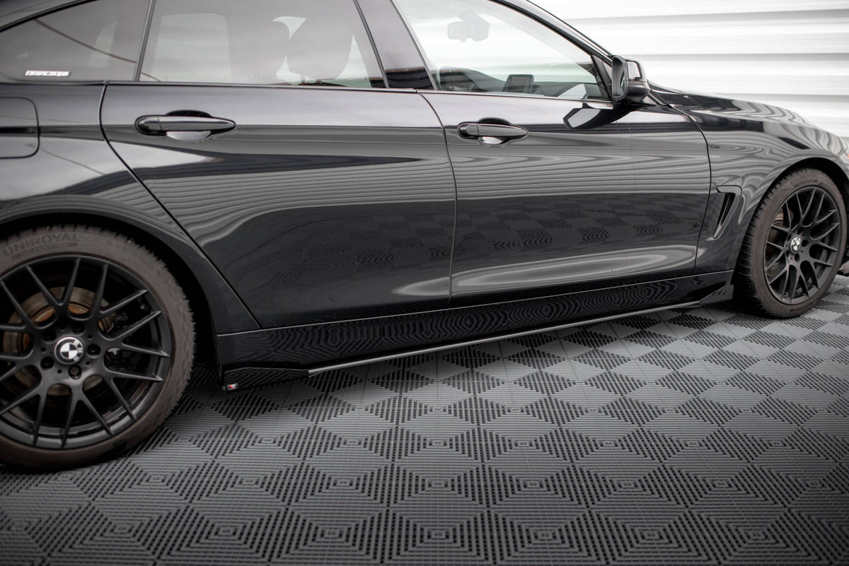 Maxton Design - Street Pro Side Skirts Diffusers + Flaps BMW Series 4 Gran Coupe F36 | Royal ...