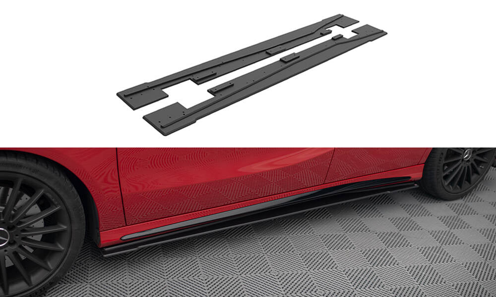 Maxton Design - Street Pro Side Skirts Diffusers Mercedes Benz A45 AMG ...