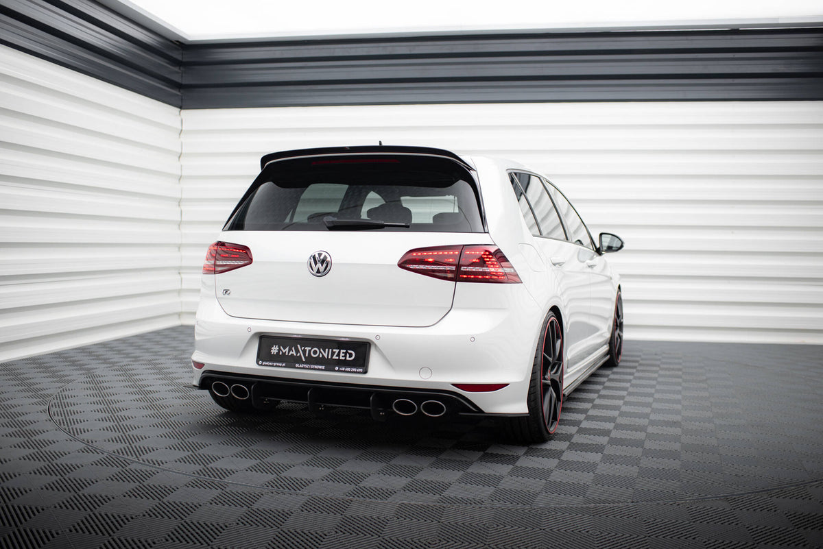 Maxton Design - Rear Diffuser + Rear Side Splitters Volkswagen Golf R ...