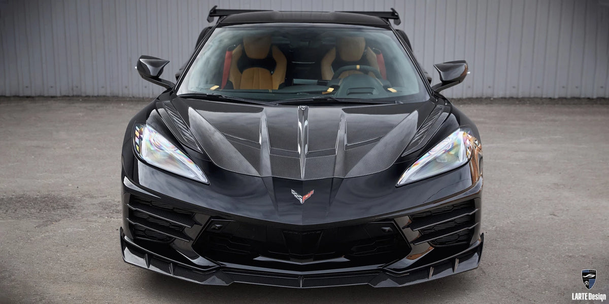 Larte Design - Front Bumper Overlay Chevrolet Corvette C8 | Royal Body Kits