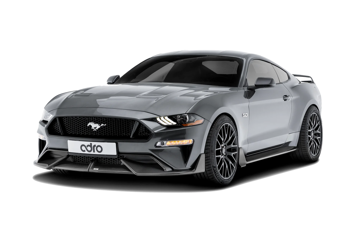 Adro - Carbon Fiber Front Lip Ford Mustang | Royal Body Kits