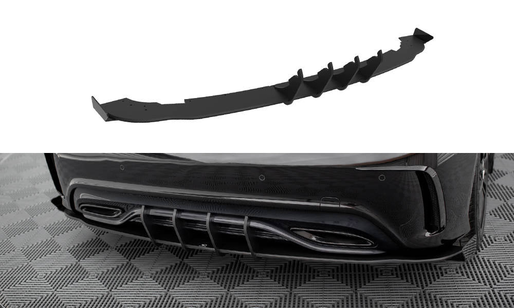 Maxton Design - Street Pro Rear Side Splitters + Flaps Mercedes Benz A ...