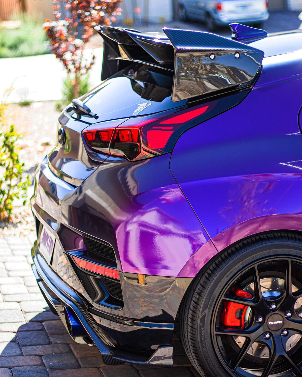 Adro - Carbon Fiber Rear Wing V.2 Hyundai Veloster N | Royal Body Kits