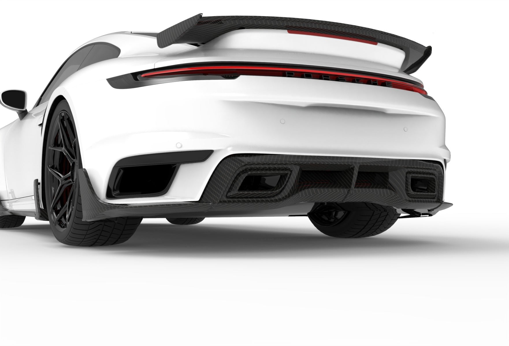 1016 Industries - Rear Diffuser Porsche 992 Turbo / S | Royal Body Kits