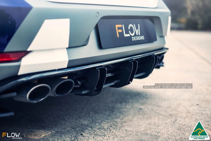 Flow Designs - Rear Diffuser Volkswagen Golf R Mk7.5 | Royal Body Kits