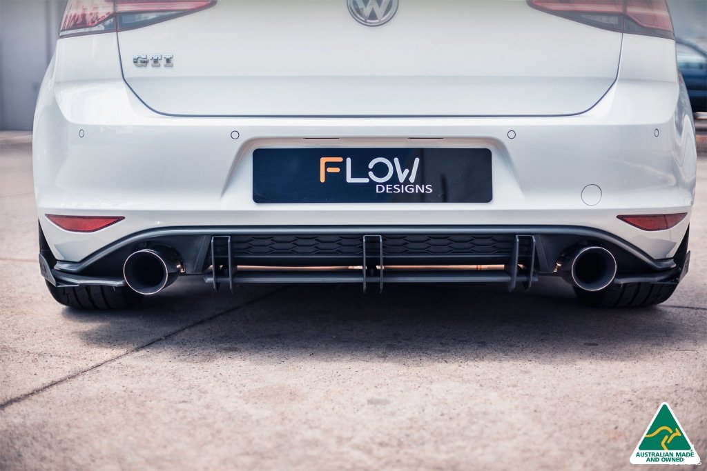 Flow Designs - Rear Diffuser Volkswagen Golf GTI Mk7 | Royal Body Kits