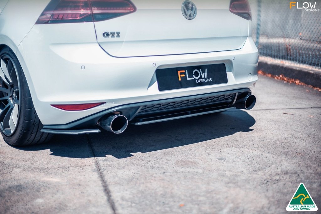 Flow Designs - Rear Valance Splitter Volkswagen Golf GTI Mk7 | Royal ...