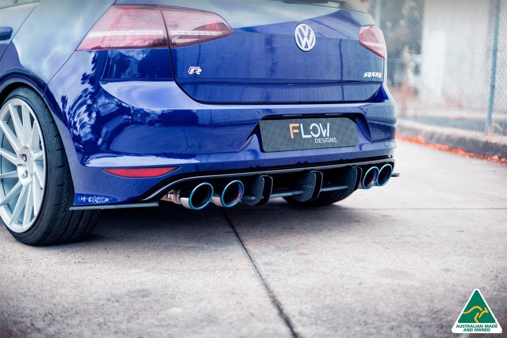 Flow Designs - Rear Diffuser Volkswagen Golf R Mk7 | Royal Body Kits