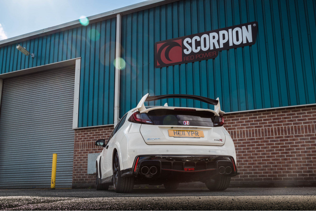 Scorpion Exhaust - Resonated Cat-Back System Honda Civic Type R FK2 ...