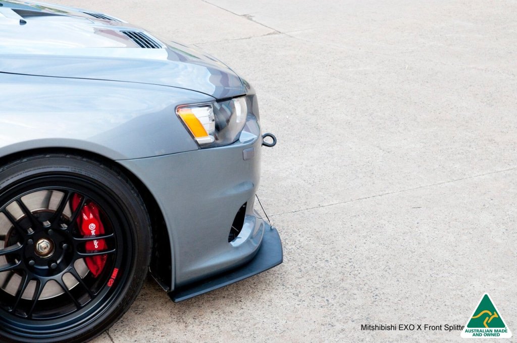Flow Designs - Front Splitter V.2 Mitsubishi Lancer Evolution X | Royal ...