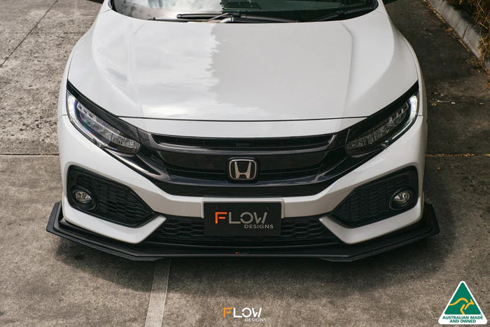 Flow Designs - Front Splitter Honda Civic RS FK4/FK7 Hatchback (Pre ...