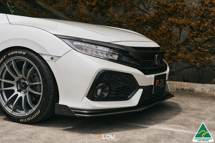 Flow Designs - Front Splitter Honda Civic RS FK4/FK7 Hatchback (Pre ...