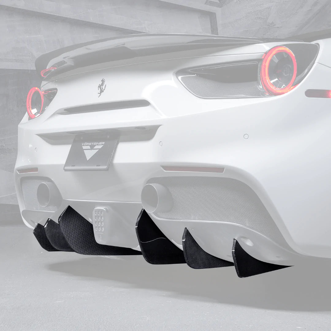 Vorsteiner - Rear Diffuser Fins Ferrari F488 | Royal Body Kits