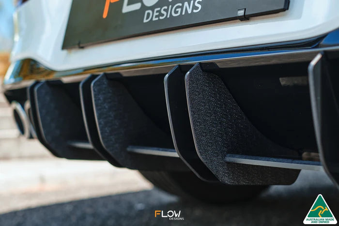 Flow Designs - Rear Diffuser Volkswagen Golf R MK8 | Royal Body Kits