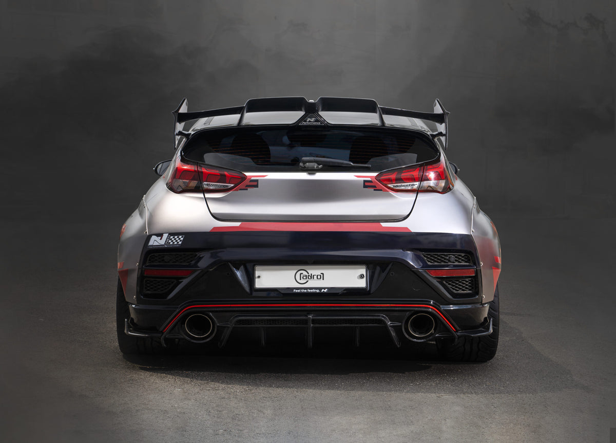 Adro - Carbon Fiber Rear Wing V.2 Hyundai Veloster N | Royal Body Kits