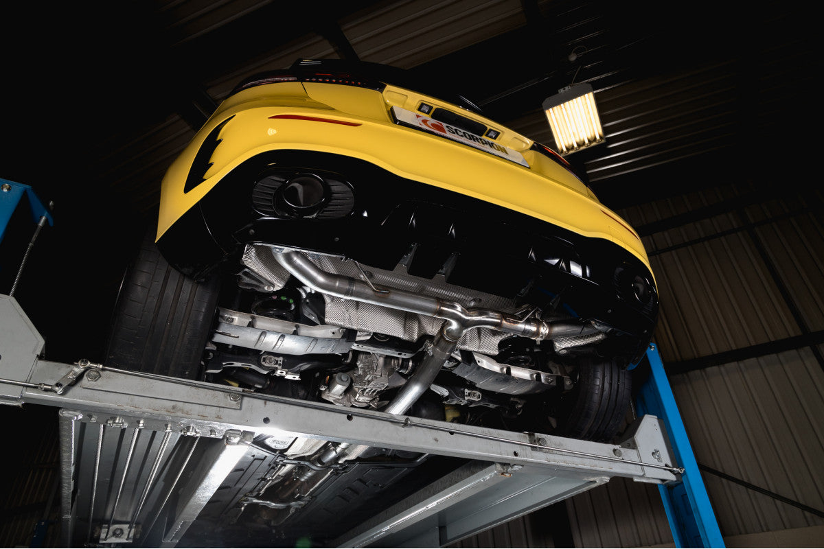 Scorpion Exhaust - Valved Predator GPF-Back System Mercedes Benz A35 ...