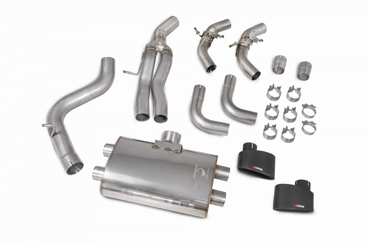 Scorpion Exhaust - Valved Cat-Back System Audi RS3 8V Sportback ...