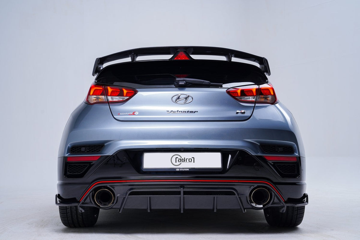 Adro - Carbon Fiber Rear Diffuser V.2 Hyundai Veloster N - A10A20-1302