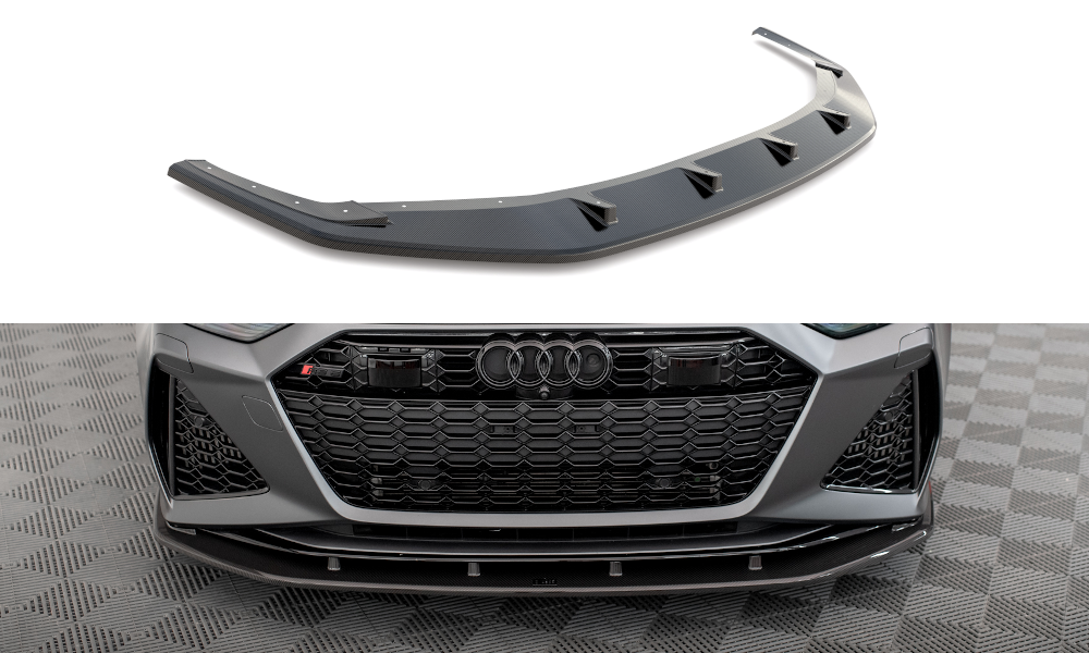Maxton Design - Carbon Fiber Front Splitter Audi RS6 C8 / RS7 C8 ...