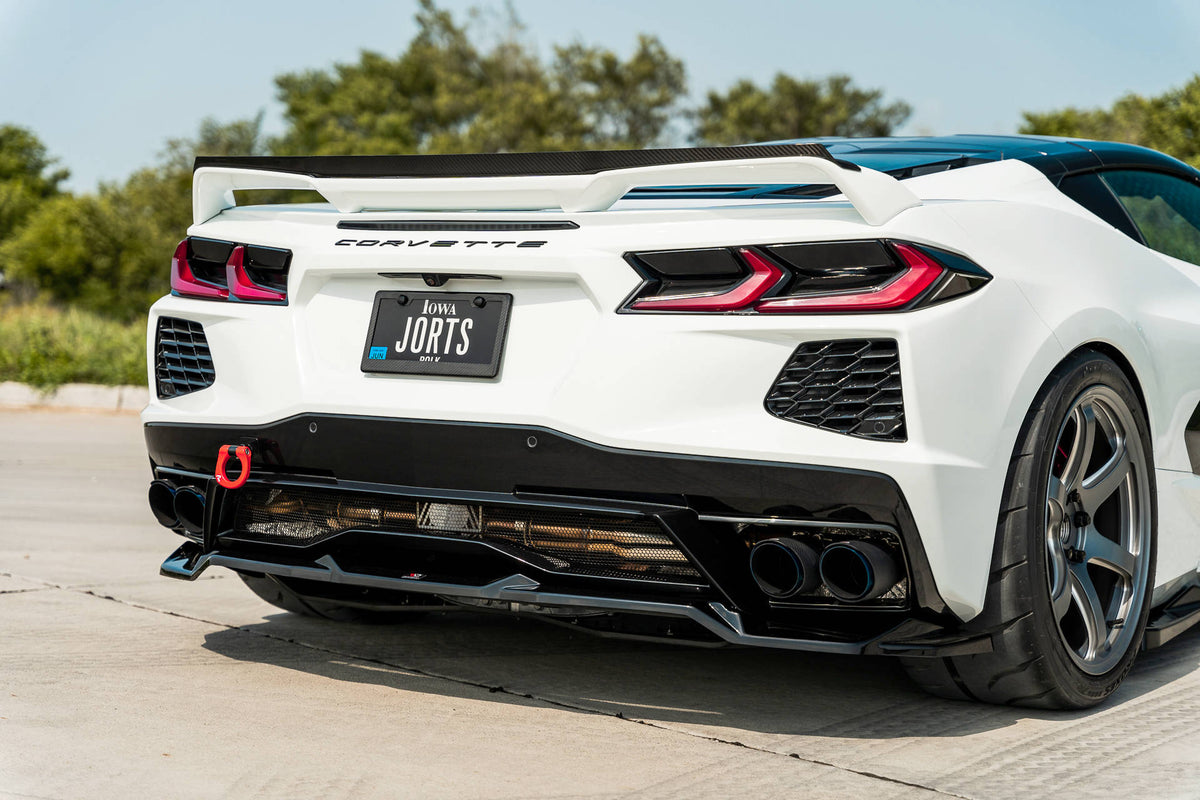 Maxton Design - Central Rear Splitter Chevrolet Corvette C8 | Royal ...