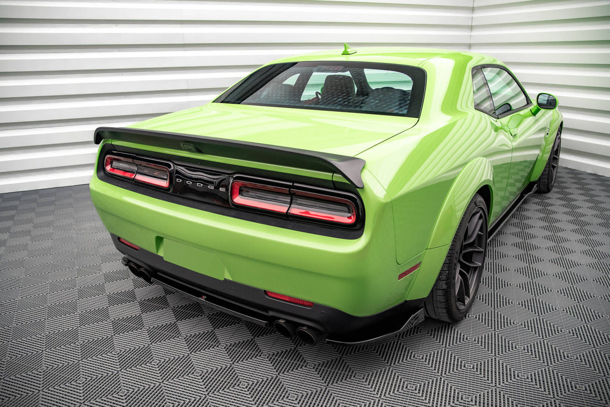 Maxton Design - Central Rear Splitter Dodge Challenger SRT Hellcat Wide ...