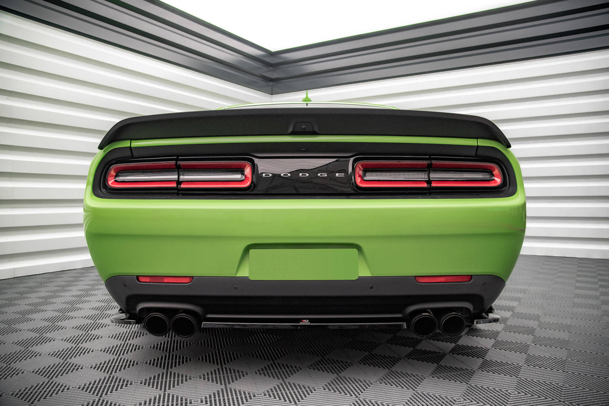Maxton Design - Central Rear Splitter Dodge Challenger SRT Hellcat Wide ...
