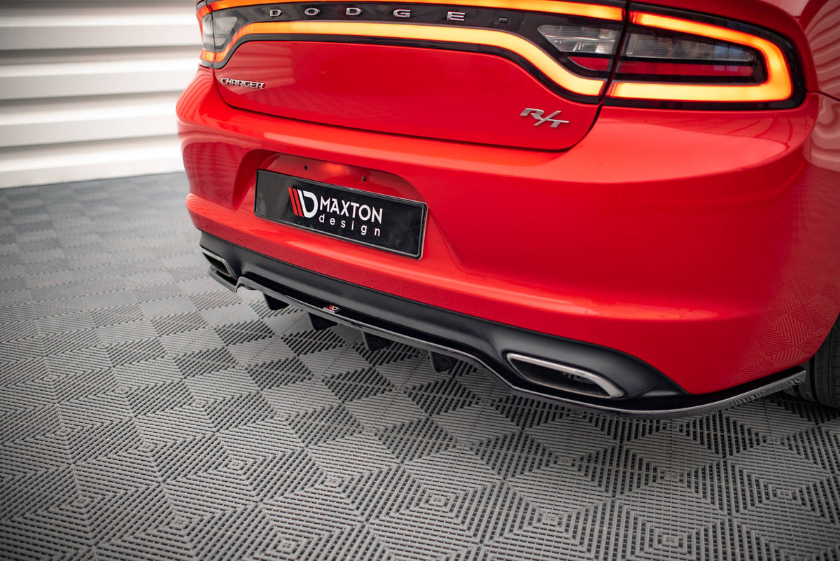 Maxton Design - Central Rear Splitter (With Vertical Bars) Dodge ...
